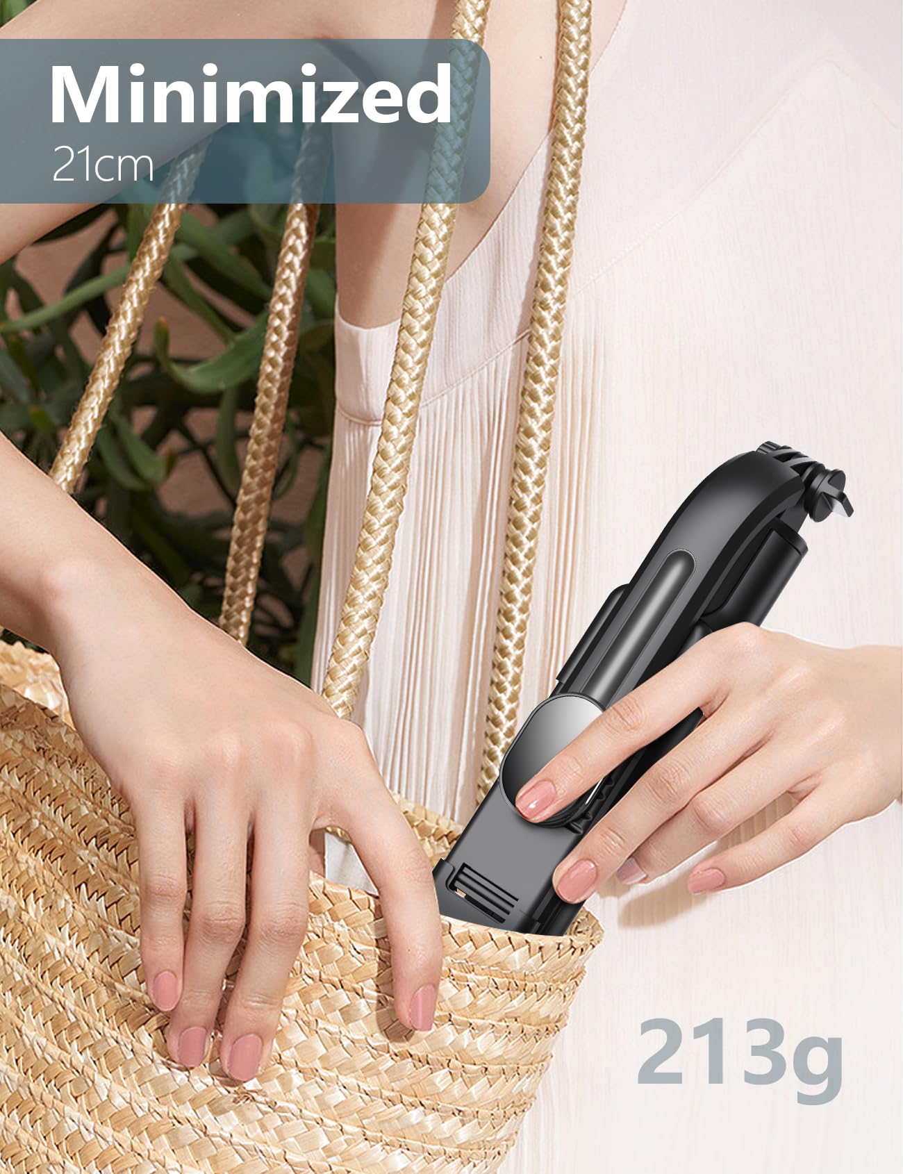 Selfie Stick Tripod with Light, 45'' Selfie Stick with Wireless Remote, Portable Phone Tripod Compatible with iPhone 16/15 Pro Max/15/14 Pro/14/13, Samsung S22/ S23 Ultra/Android Smartphone
