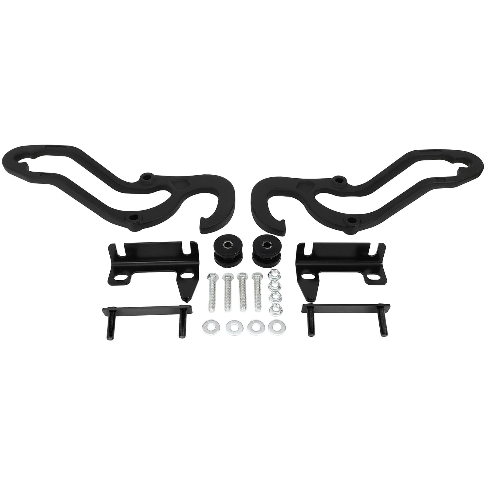 SCITOO Heavy Duty Front Tow Hooks Compatible with 2009-2010 for Dodge for Ram 1500, 2011-2019 for Ram 1500 Replace 82210967 68196982AA,Black