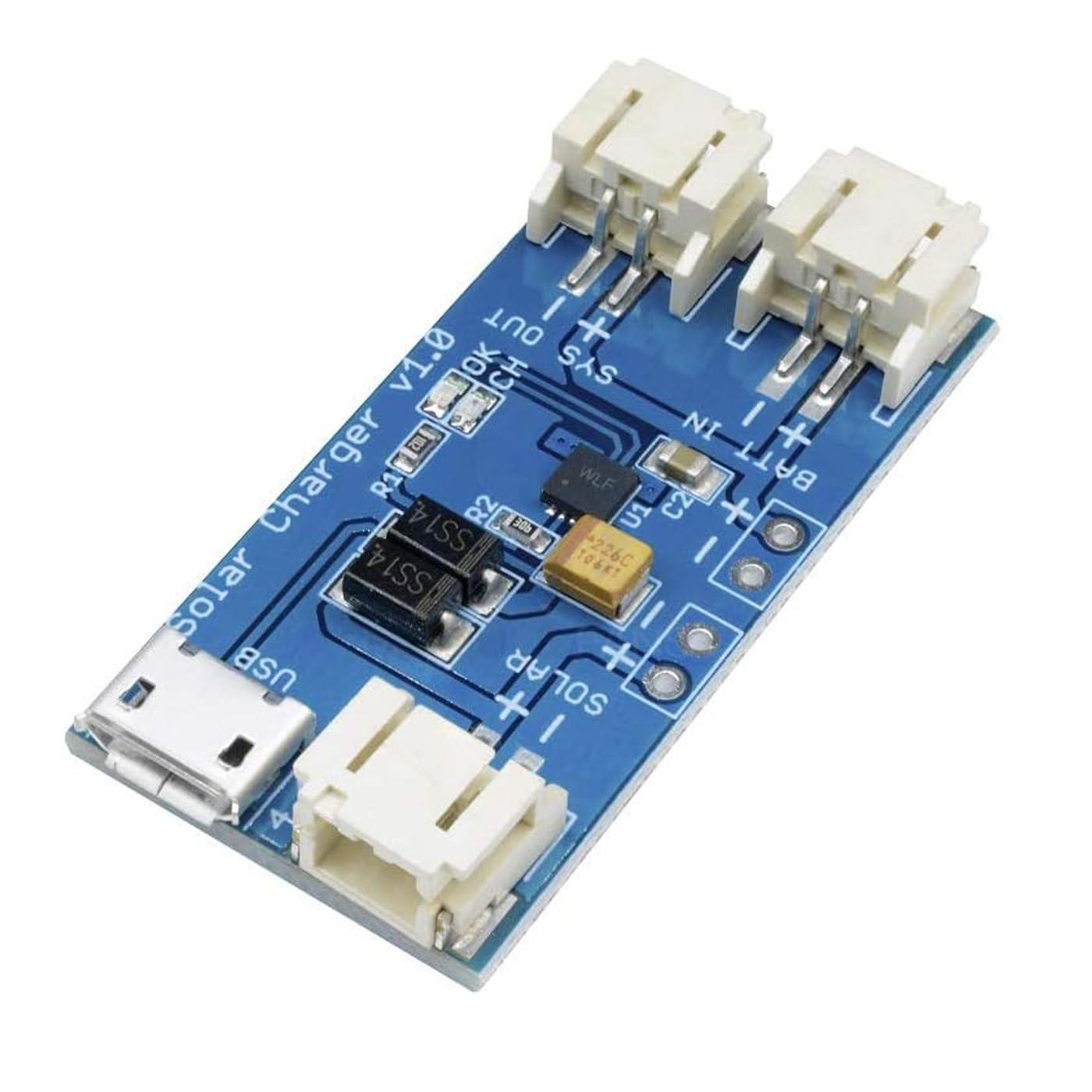 CN3065 Mini Solar Lipo Charger Board Lithium Battery Charge Chip Micro USB DIY Outdoor Application Kit Charging Board Module 2pcs