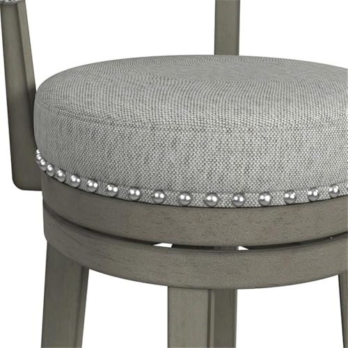 Hillsdale Furniture Lawton Wood Bar Height Swivel Stool Walnut