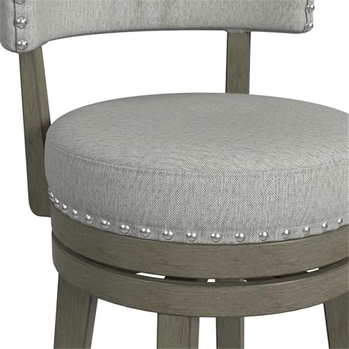 Hillsdale Furniture Lawton Wood Counter Height Swivel Stool Walnut