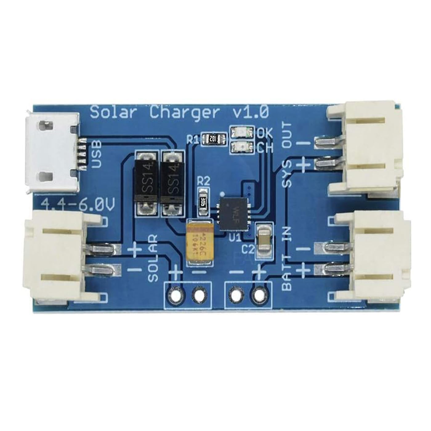 CN3065 Mini Solar Lipo Charger Board Lithium Battery Charge Chip Micro USB DIY Outdoor Application Kit Charging Board Module 2pcs