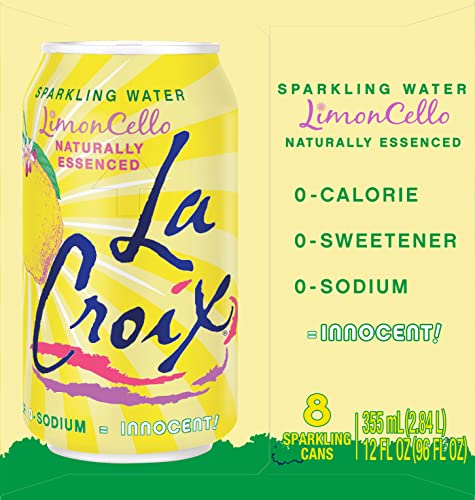 LaCroix Sparkling Water, LimonCello, 12 Fl Oz (pack of 8)