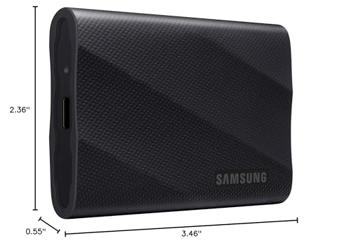 SAMSUNG T9 Portable SSD 4TB, USB 3.2 Gen 2x2 External Solid State Drive, Seq. Read Speeds Up to 2,000MB/s for Gaming, Students and Professionals,MU-PG4T0B/AM, Black (pack of 1)