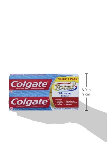 Colgate Total Whitening Toothpaste Twin Pack - 6 Ounce (Pack of 2)