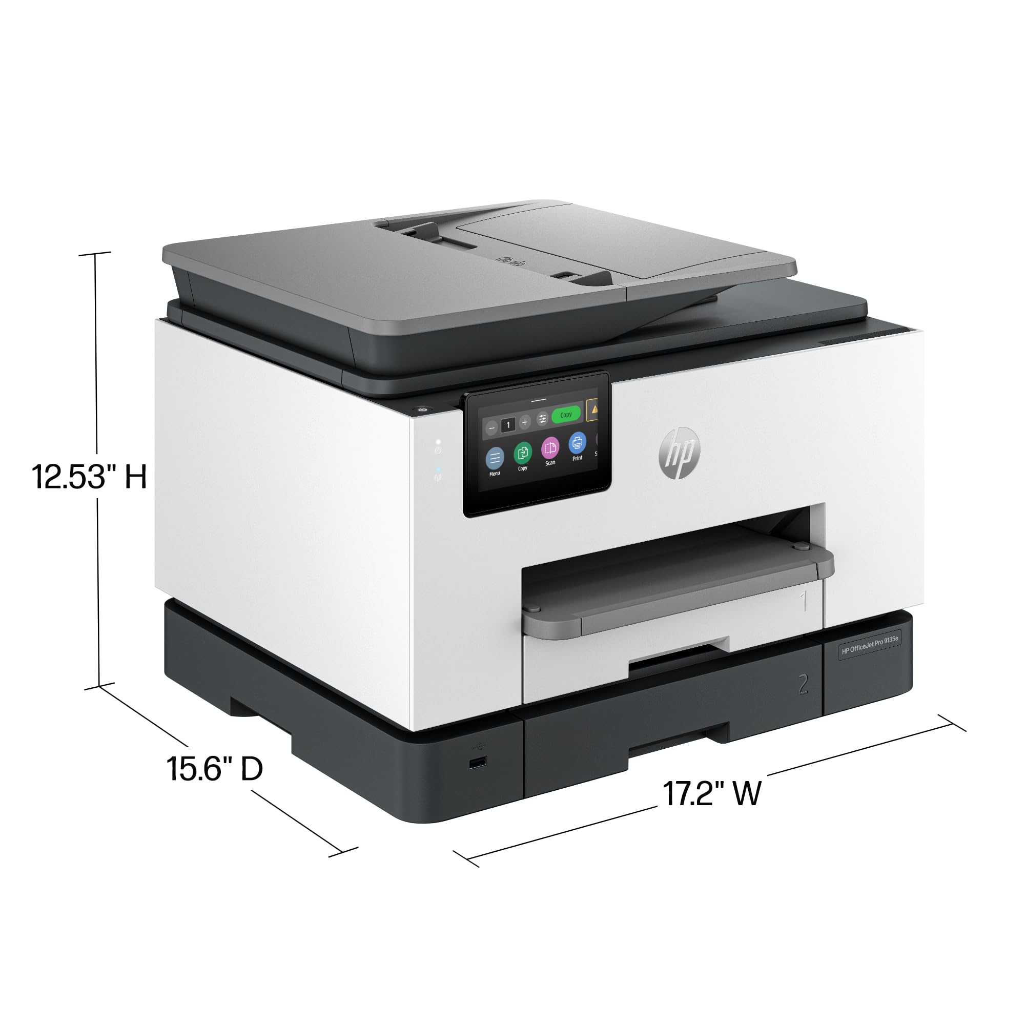 HP OfficeJet Pro 9135e All-in-One Printer, Color, Printer-for-Small Medium Business, Print, Copy, scan, fax, Wireless 3 months of Instant Ink included; Two-Sided Printing; Two-Side