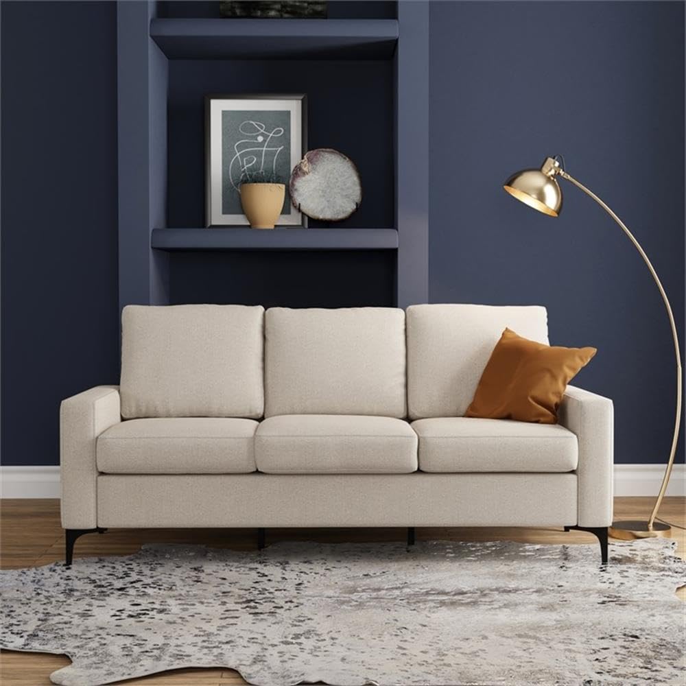 Hillsdale Furniture Matthew Fabric Upholstered Sofa Oatmeal Beige