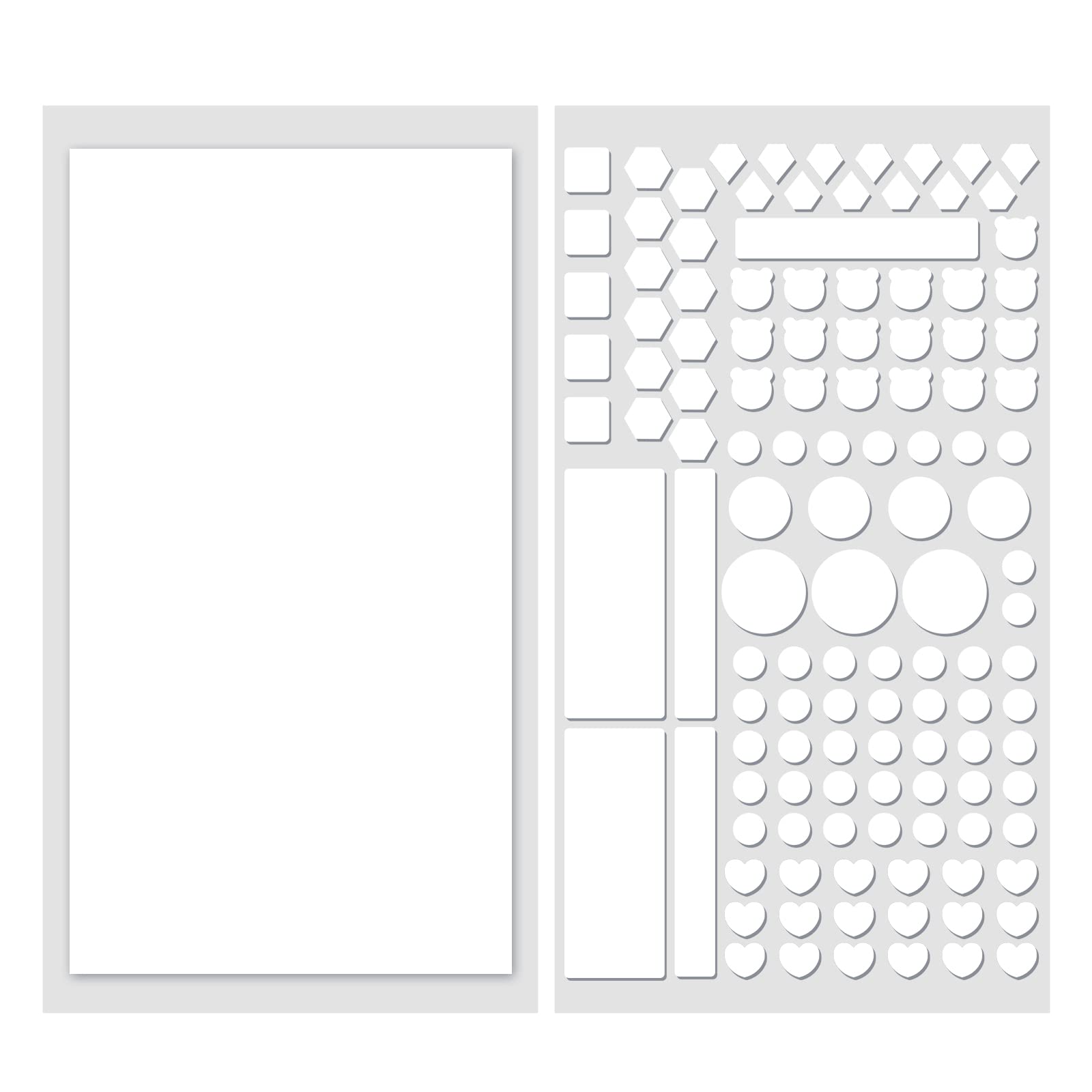 2pcs Light Blocking Stickers, Light Dimming LED Filters for Routers,Clocks and Electrical Appliances, LED Covers Blackout (White)