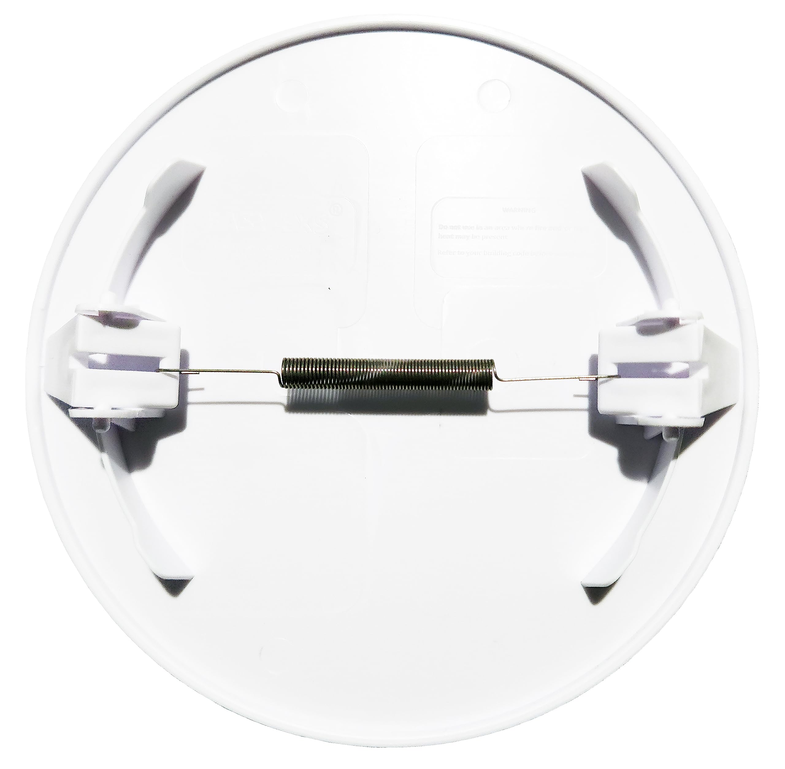 EASY-EXS Access Panel Round 6.5" Spring-Clip (Max Service Opening 5.5") Plastic White (Pack of 2) (Round 6.5")