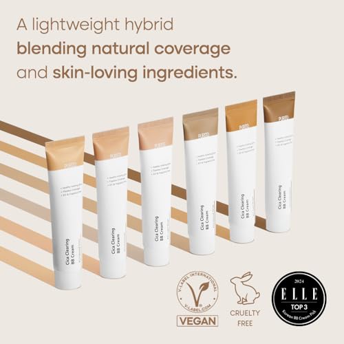 PURITO Cica Clearing BB Cream #23 Natural Beige 1 fl.oz / 30ml, Vegan bb cream, foundation, cruelty free
