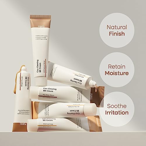 PURITO Cica Clearing BB Cream #23 Natural Beige 1 fl.oz / 30ml, Vegan bb cream, foundation, cruelty free