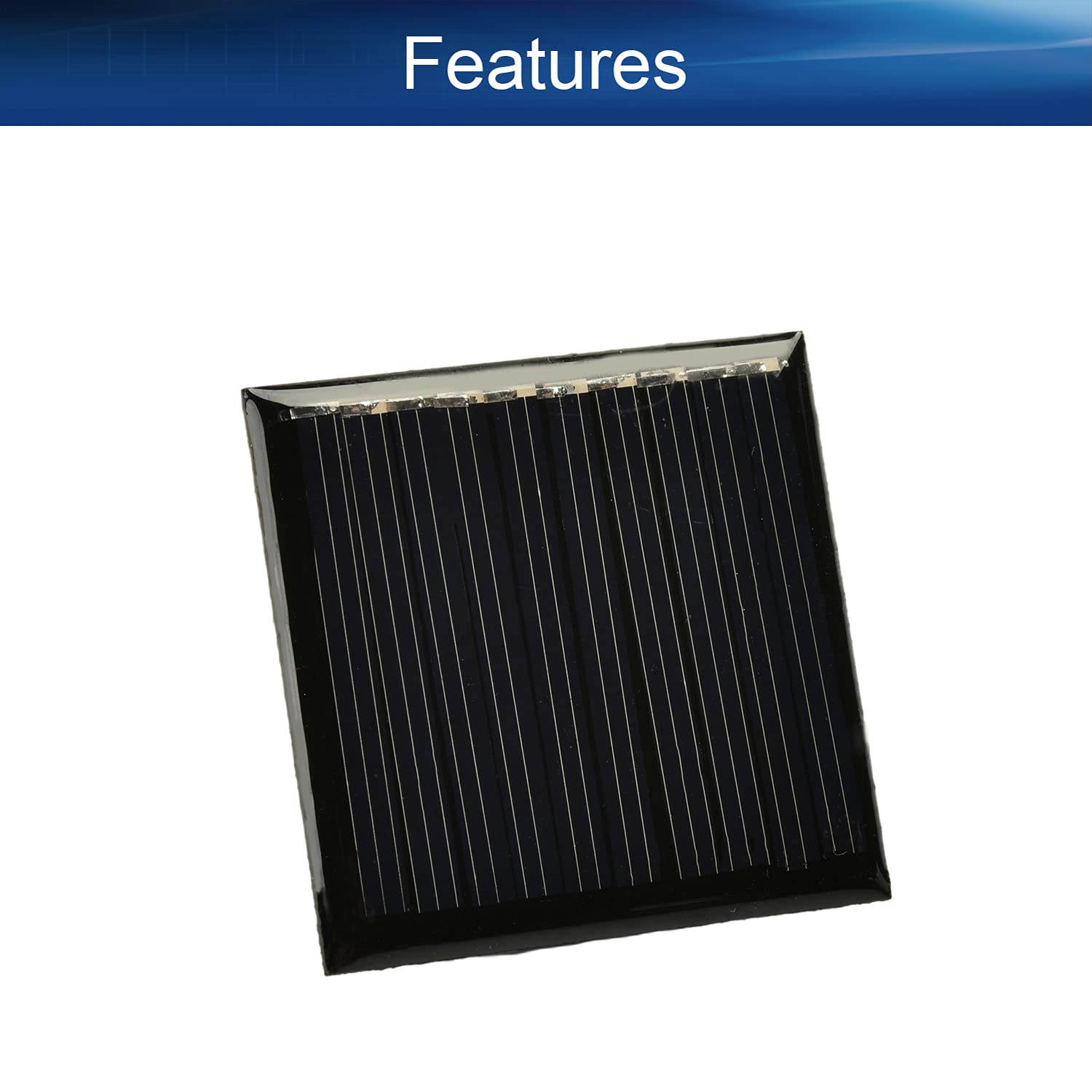 Heyiarbeit 5V 0.25W Polycrystalline Mini Solar Panel Module DIY for Light Toys Charger 45x45mm£¬5Pcs