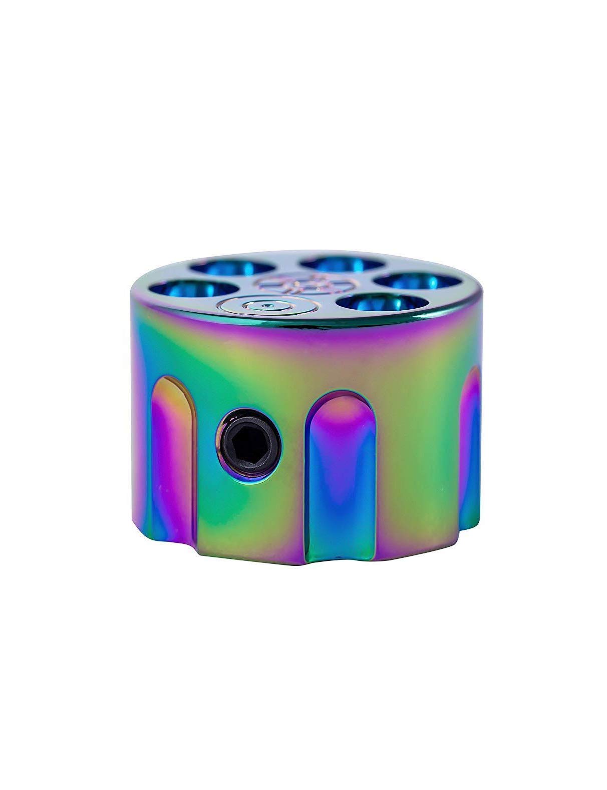 Guyker 3Pcs Guitar Potentiometer Control Knobs for 6mm(0.24”) Dia. Shaft Pots - Knurled Volume and Audio Switch Knob Replacement for Electric Guitar or Precision Bass - Zinc alloy, Rainbow