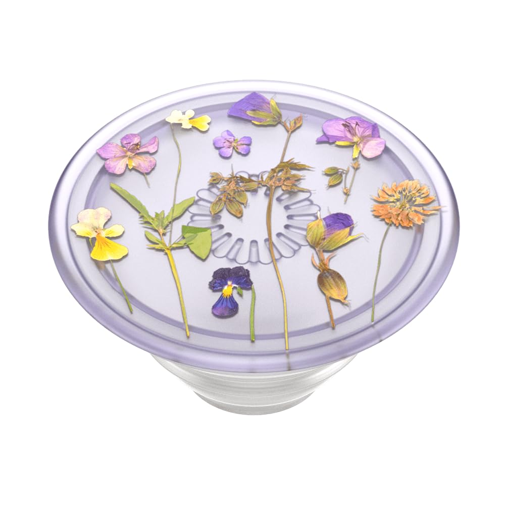 PopSockets Plant-Based Phone Grip with Expanding Kickstand, Adhesive Grip, Eco-Friendly - Purple Fields