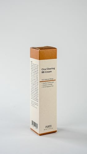 PURITO Cica Clearing BB Cream #23 Natural Beige 1 fl.oz / 30ml, Vegan bb cream, foundation, cruelty free