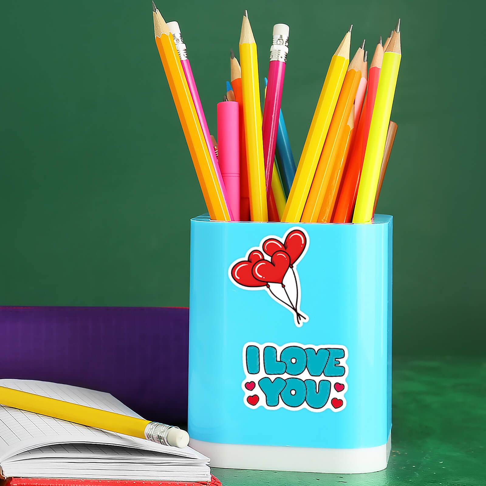 100PCS Valentine's Day Stickers, Non-Repeating Vinyl Waterproof Romantic Stickers for Laptops, Gifts, Water Bottles, Scooters, and Valentine's Day Wall, Window Decorations