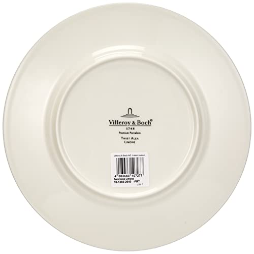 Villeroy & Boch Twist Alea Limone Salad Plate, 8.25 in, White/Yellow