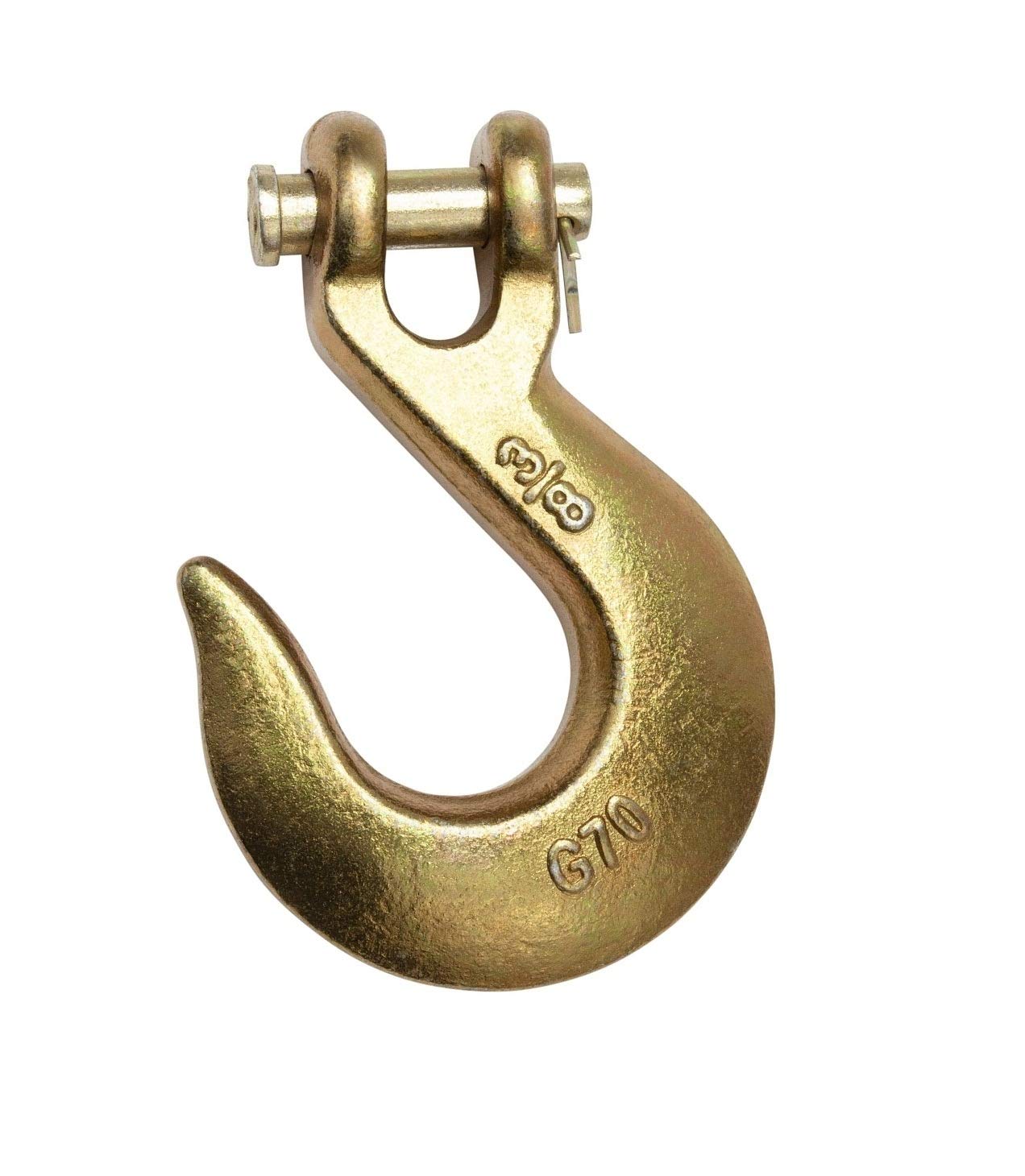 Mytee Products (10 Pack) 3/8" Clevis Slip Hook - 6,600 LBS WLL Heavy Duty Grade 70 Tow Chain Hook for Truck Trailer Tie Down