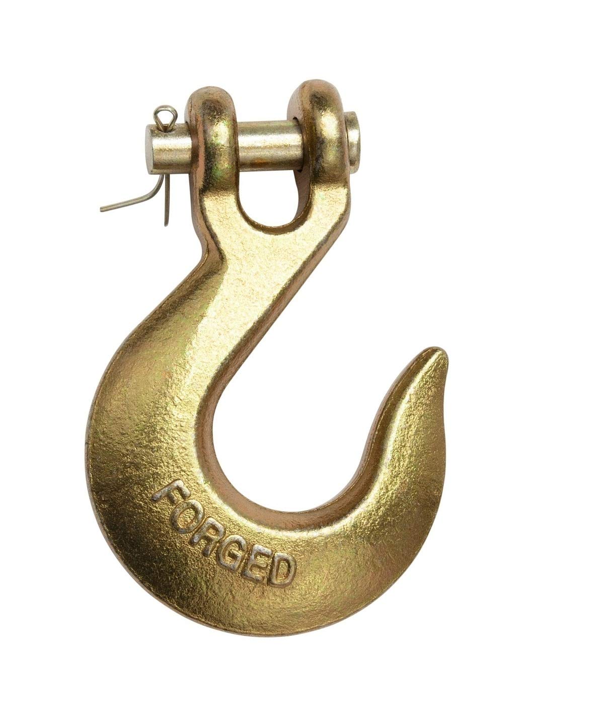 Mytee Products (10 Pack) 3/8" Clevis Slip Hook - 6,600 LBS WLL Heavy Duty Grade 70 Tow Chain Hook for Truck Trailer Tie Down