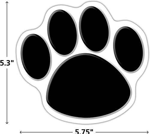 Teacher Created Resources Accents, Black Paw Print (4277)