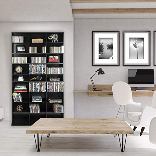 Atlantic Elite XL Media Storage Cabinet β Protect & Organize Prized Music, Movie, Video Games, Collectables & Memorabilia Collections, PN 38408117 in Black