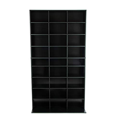 Atlantic Elite XL Media Storage Cabinet β Protect & Organize Prized Music, Movie, Video Games, Collectables & Memorabilia Collections, PN 38408117 in Black