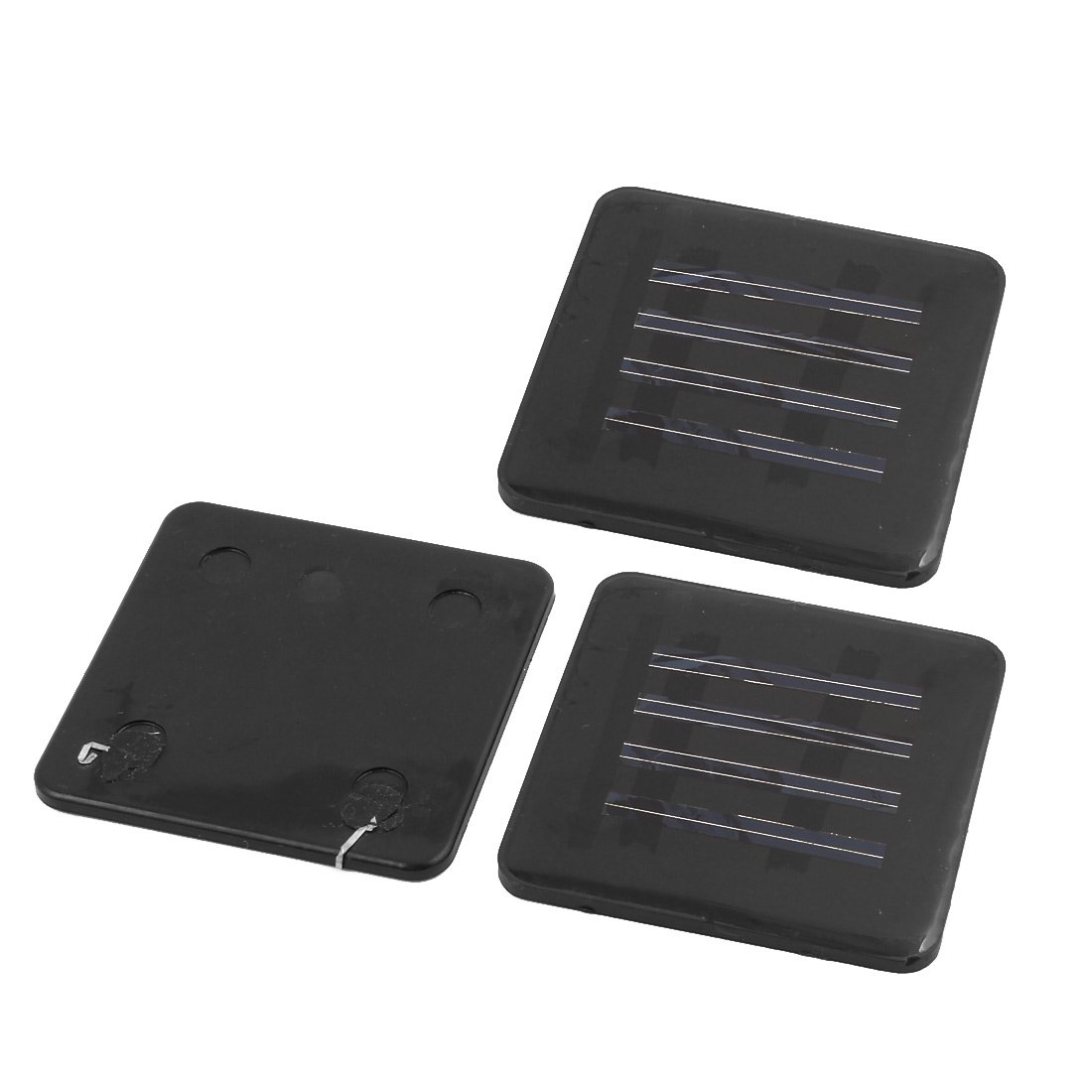 uxcell 3Pcs 55mmx55mm 2 Volts 35mA Polycrystalline Solar Cell Panel Module