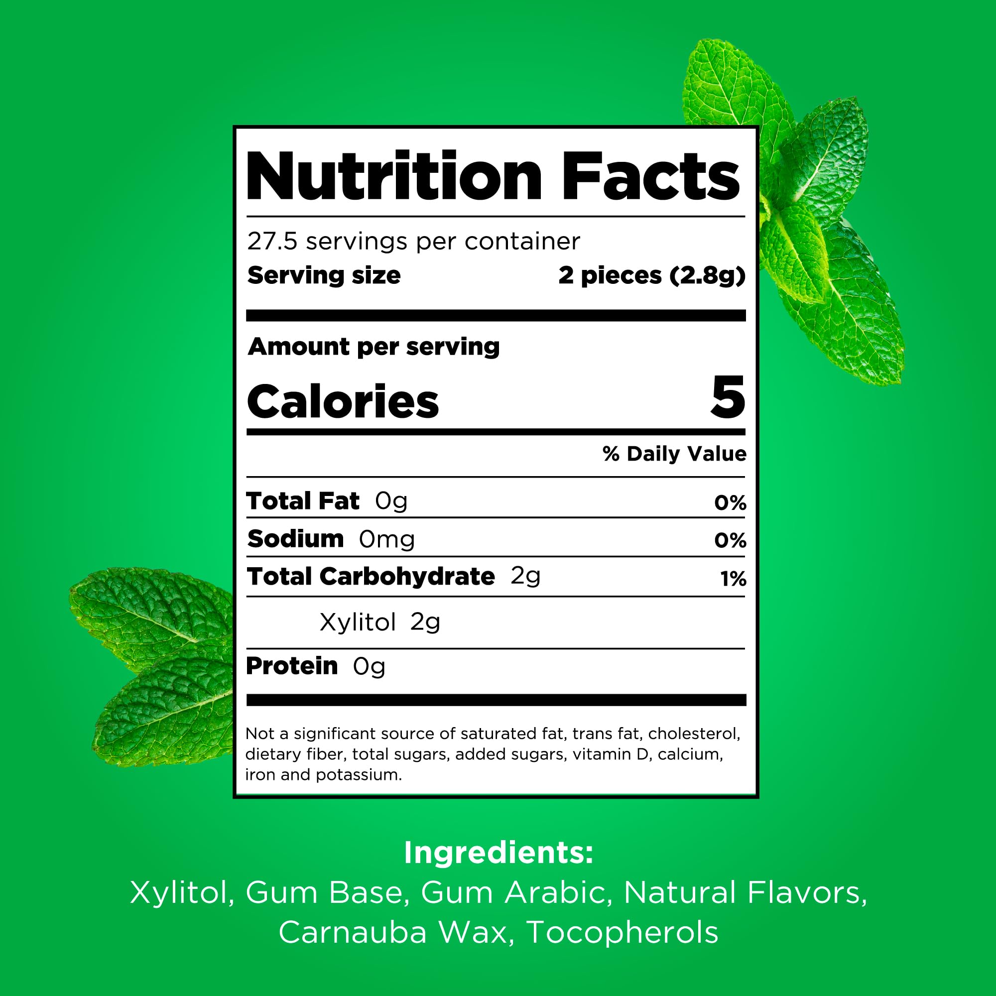 PUR Gum | Aspartame Free Chewing Gum | 100% Xylitol | Natural Spearmint Flavored Gum, 55 Pieces (Pack of 3)