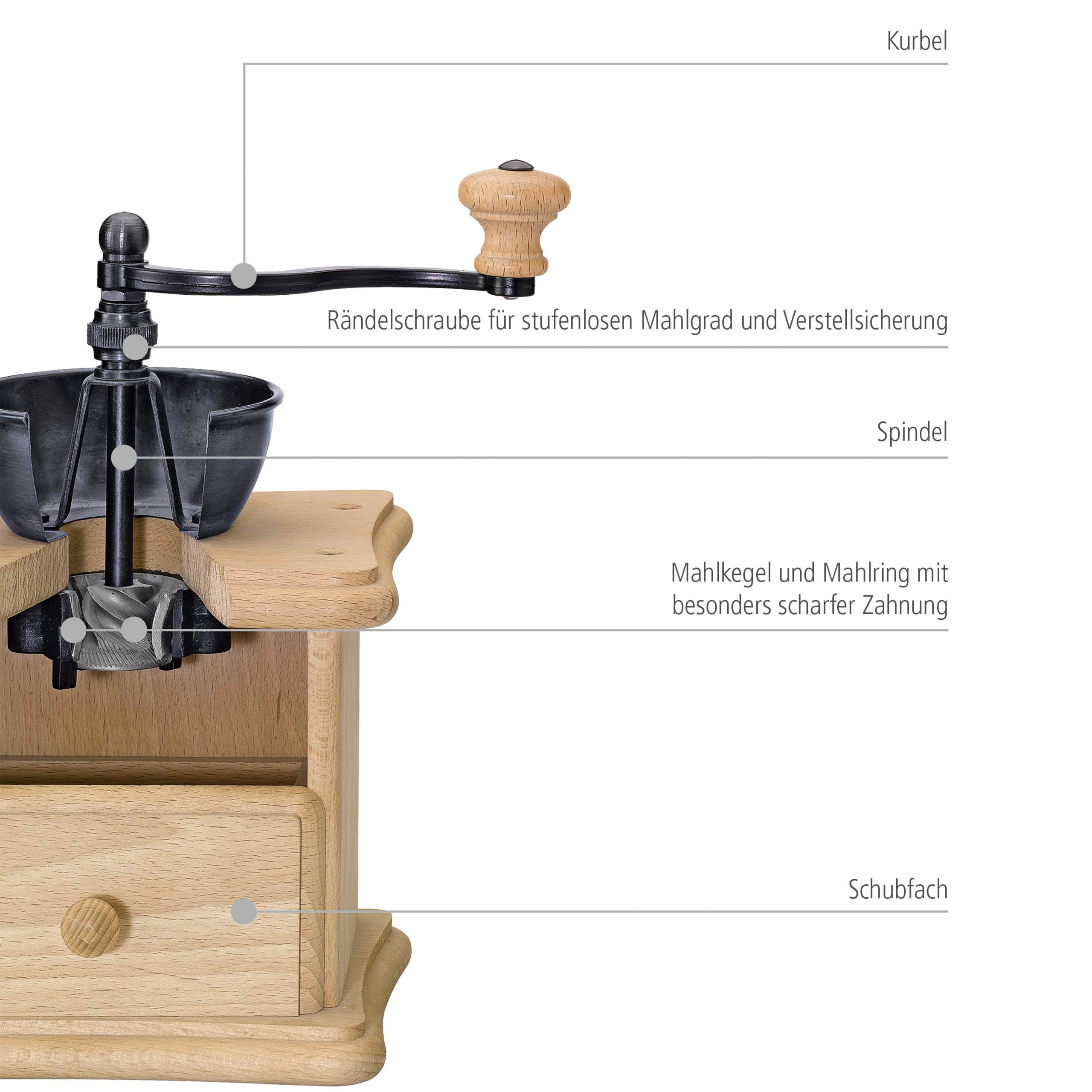Zassenhaus M040234 Coffee Mill, Brown