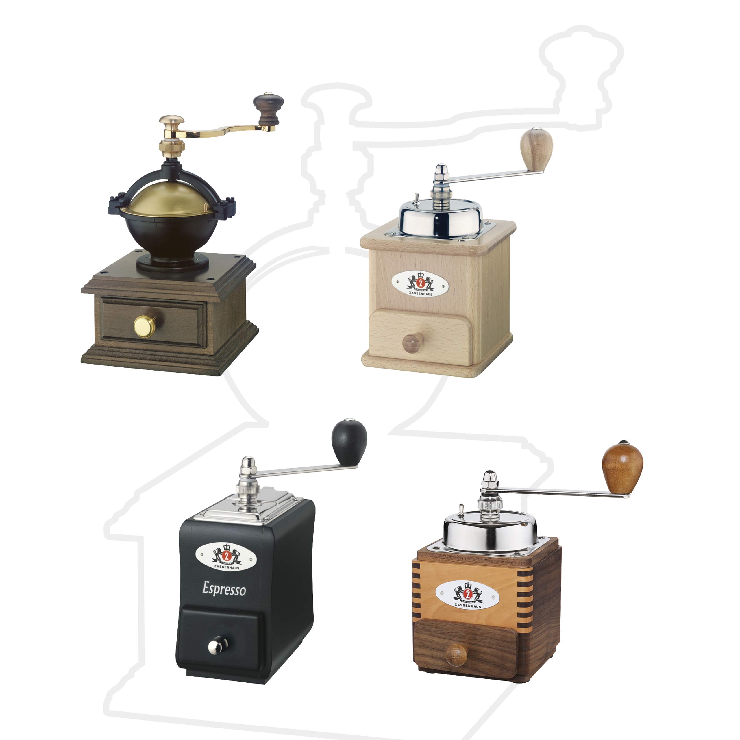Zassenhaus M040234 Coffee Mill, Brown