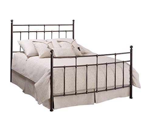 Hillsdale Furniture Providence Bed Set with with Rails, King, Antique Bronze