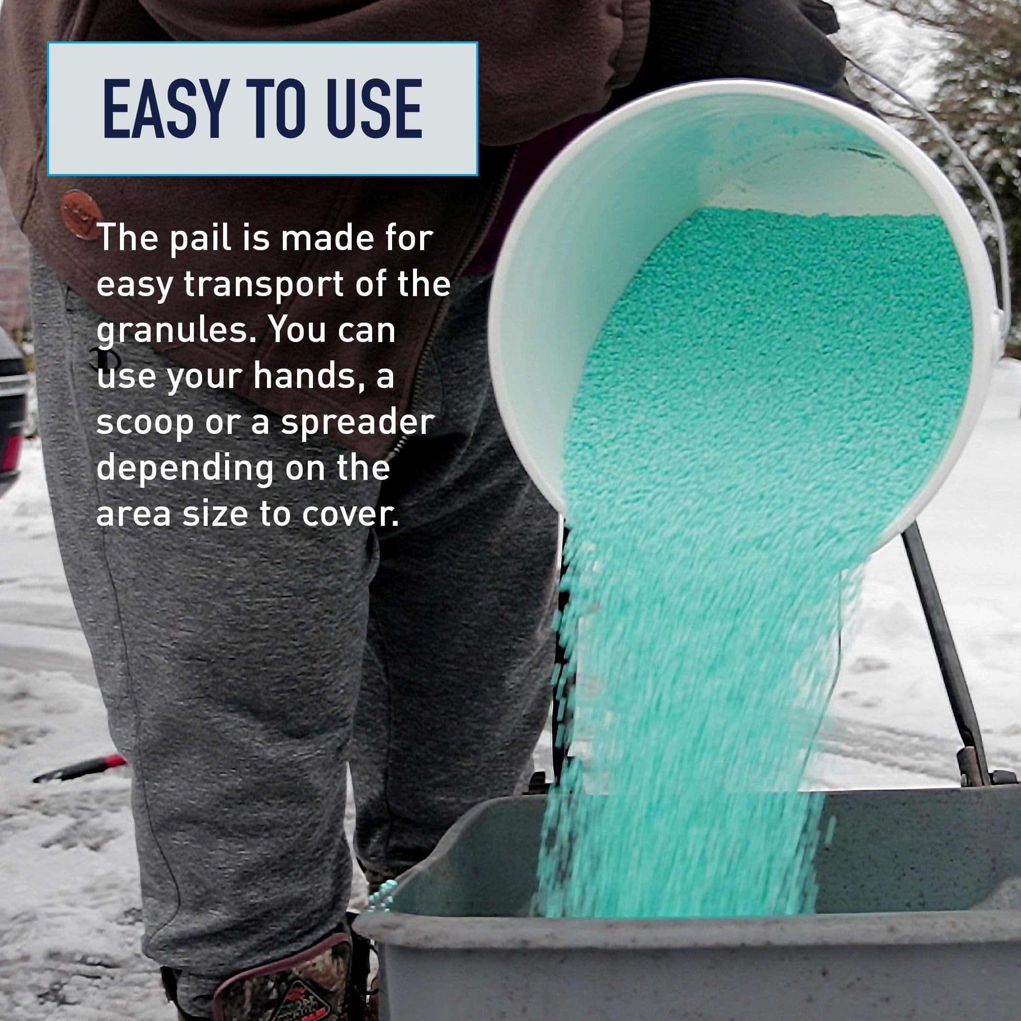 Safe Paw Pet-Safe Ice Melt, Salt & Chloride-Free Deicer, 35 Lbs - Non-Corrosive, Dog-Friendly Snow Melter for Concrete, Wood Decks, Driveways & Sidewalks, 100 Sq. Ft. Coverage Per Pound