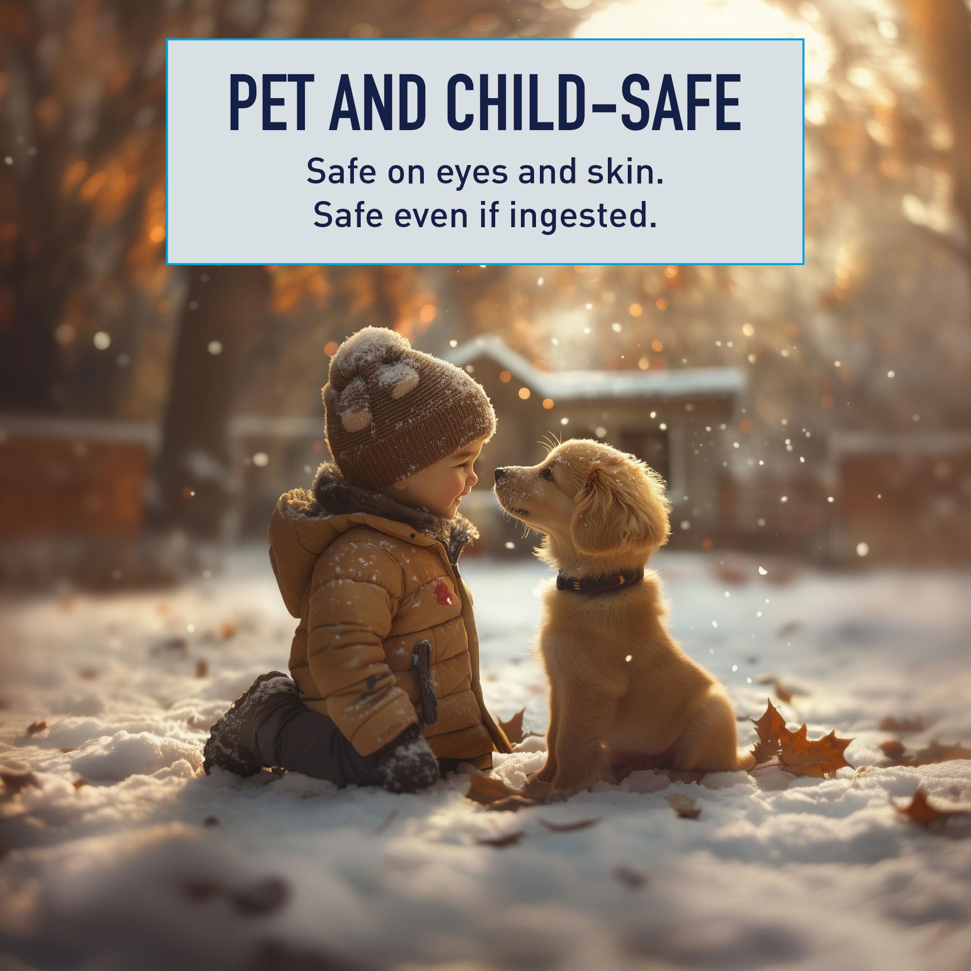 Safe Paw Pet-Safe Ice Melt, Salt & Chloride-Free Deicer, 35 Lbs - Non-Corrosive, Dog-Friendly Snow Melter for Concrete, Wood Decks, Driveways & Sidewalks, 100 Sq. Ft. Coverage Per Pound