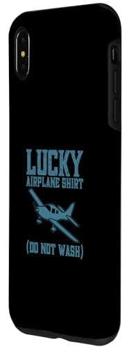 iPhone XS Max Airplane Pilot Aviation Lucky Airplane Shirt Do Not Wash Case