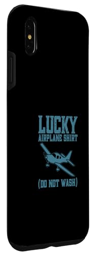 iPhone XS Max Airplane Pilot Aviation Lucky Airplane Shirt Do Not Wash Case