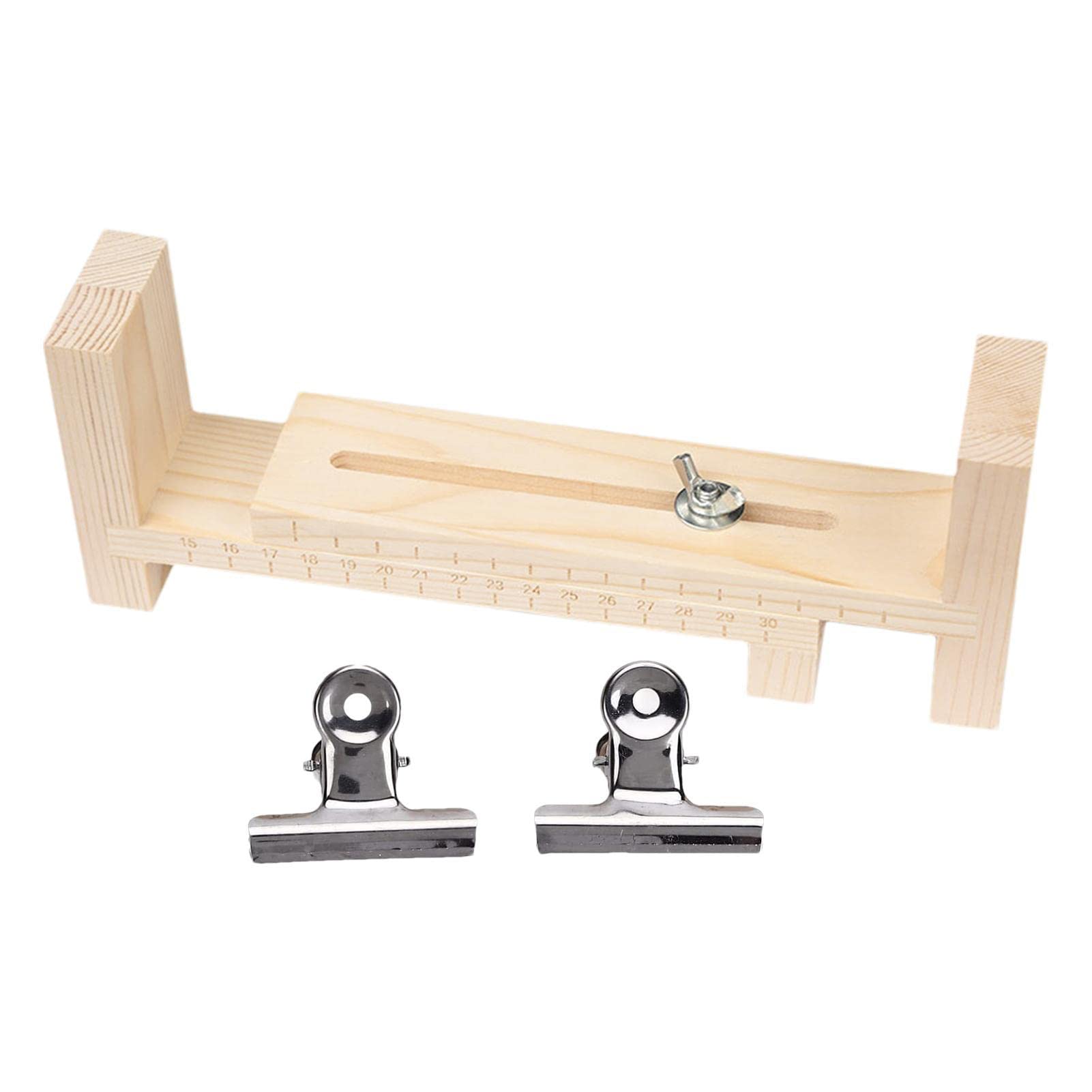 Joyivike Paracord Jig Bracelet Maker, Wooden Jig Bracelet Maker, U Shape Clear Scale Bracelet Maker with 2 Clamp, Wristband Maker, DIY Hand Knitting Bracelet Making Jig Bracelet Braiding Tool