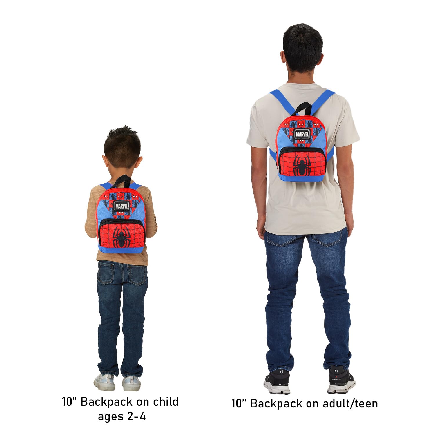 Spiderman 10" Mini Canvas Backpack Set | Marvel Spidey School Supplies for Kids