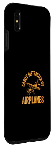 iPhone XS Max Airplane Pilot Easily Distracted By Airplanes Aviation Case