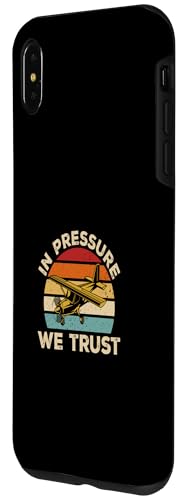 iPhone XS Max Airplane Pilot Aviator In Pressure We Trust Aviation Case