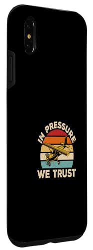 iPhone XS Max Airplane Pilot Aviator In Pressure We Trust Aviation Case