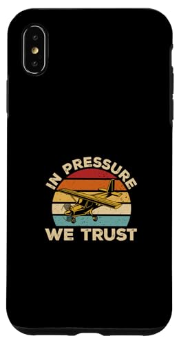 iPhone XS Max Airplane Pilot Aviator In Pressure We Trust Aviation Case