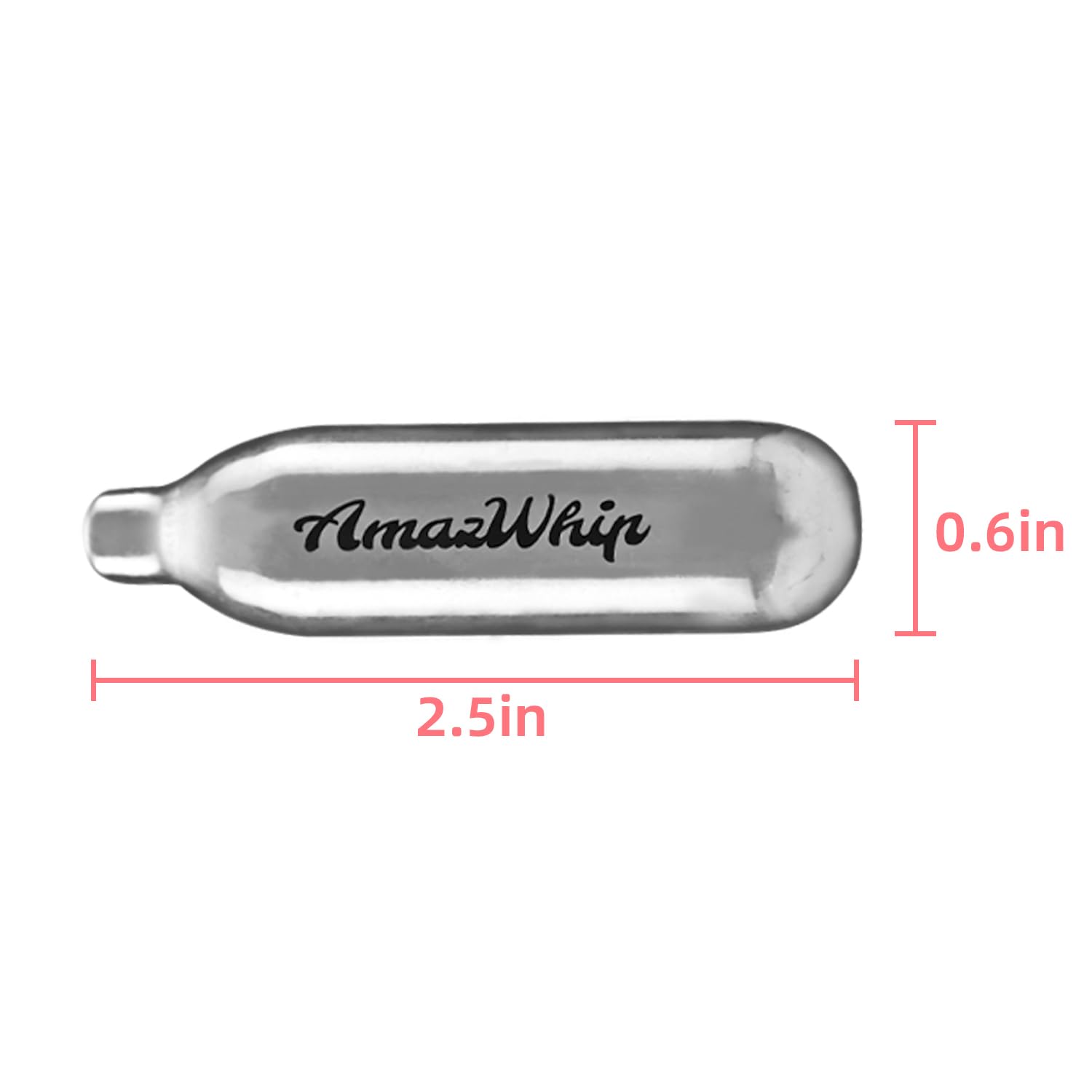 AmazWhip 8.5g Cream Chargers, Whipped Cream Cartridge PACK OF 50 For Whip Cream Charger Dispensers (50 pack)