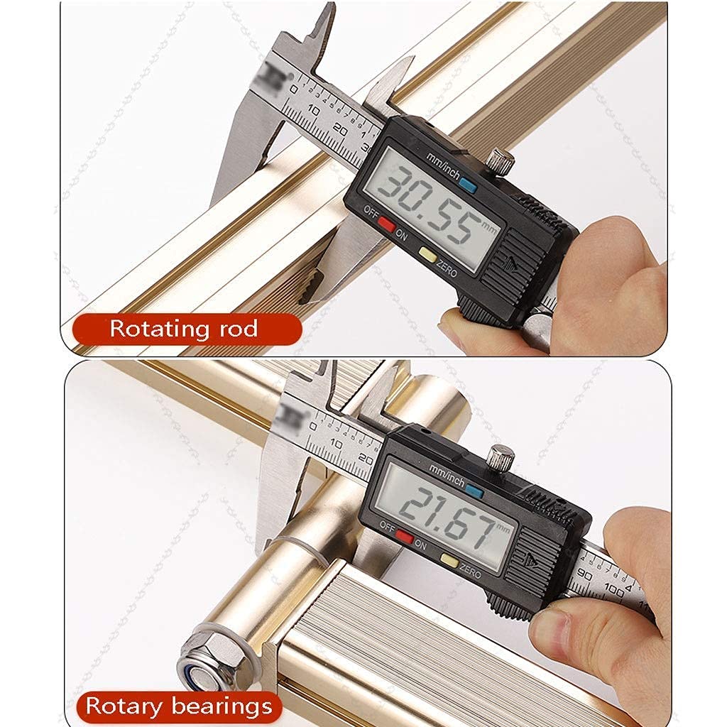 SOVORM Folding Dryer Wall Mounted Clothes Airer Aluminum Extendible Drying Rack Rotatable Towel Pole Holes Shelf Indoor Bathroom Balcony Outdoor (Color : E) The New