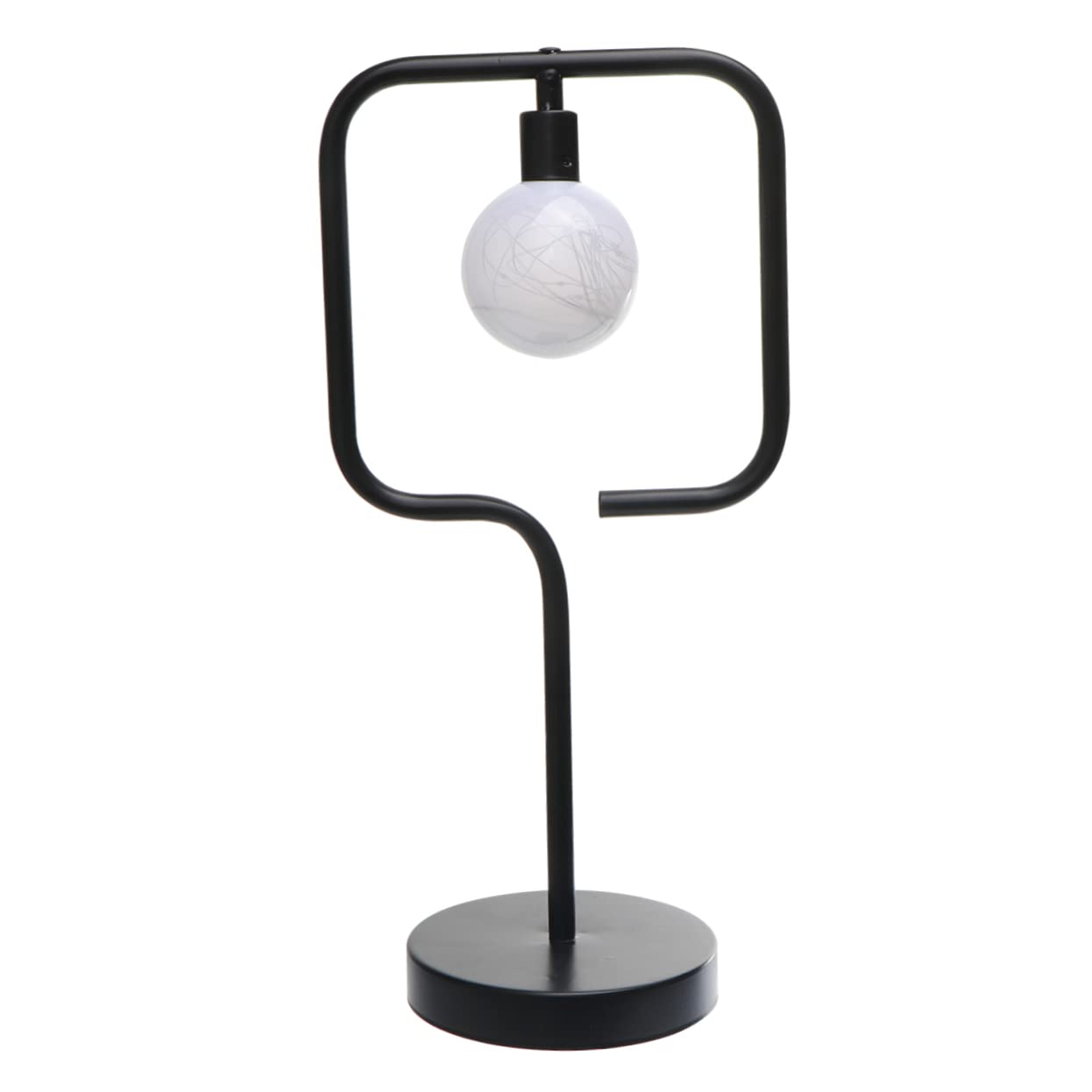 DOITOOL Sturdy Iron Base Led Desk Lamp Battery-Powered Table Lamp for Bedroom Study Decorative