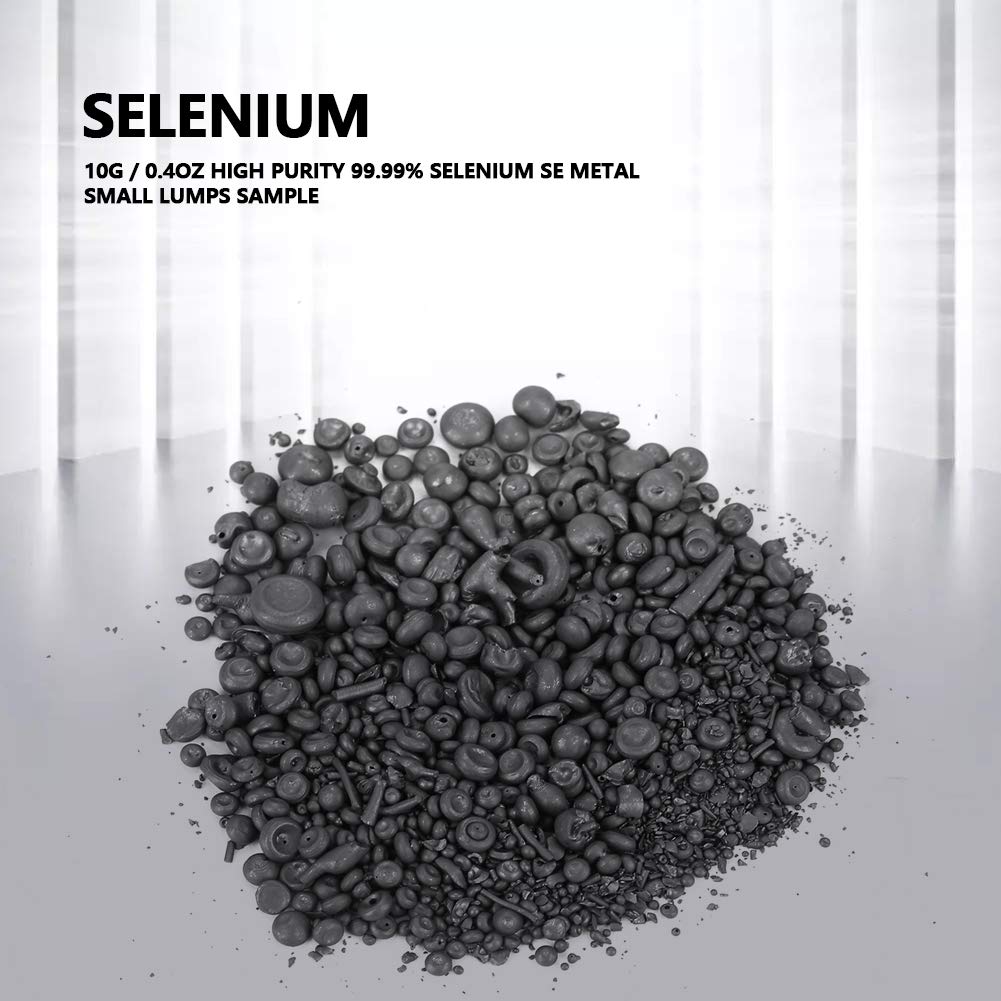 QANYEGN 10G / 0.4Oz High Purity 99.99% Selenium, Metal Selenium, Se Metal Small Lumps Sample for A Variety of Experimental or Production