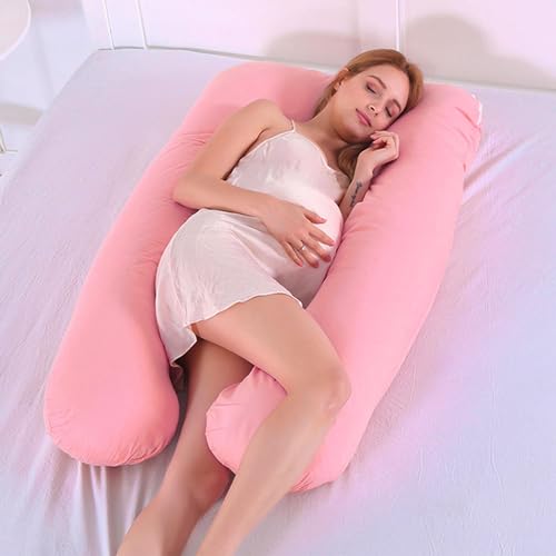 BOSONS U Shaped Pregnancy Pillow, Soft Support Pregnancy Pillows Full Body Maternity Pillow with Removable Cover, Sleeping Pillow for Pregnant Women and Side Sleepers.