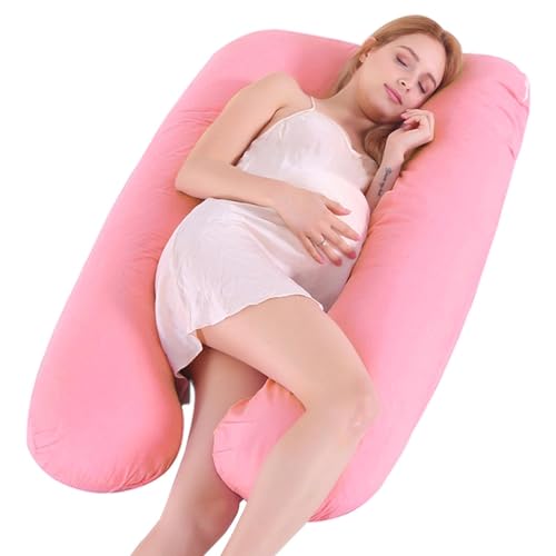 BOSONS U Shaped Pregnancy Pillow, Soft Support Pregnancy Pillows Full Body Maternity Pillow with Removable Cover, Sleeping Pillow for Pregnant Women and Side Sleepers.
