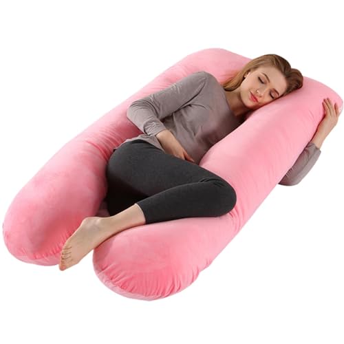 BOSONS U Shaped Pregnancy Pillow, Soft Support Pregnancy Pillows Full Body Maternity Pillow with Removable Cover, Sleeping Pillow for Pregnant Women and Side Sleepers.