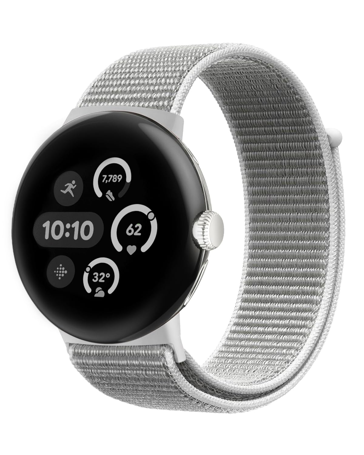 BlackPro Nylon Loop Compatible with Google Pixel Watch/Pixel Watch 2 Band with Upgraded Connector for Women Men, Adjustable Solo Loop Sport Straps Replacement band for Google Pixel Smartwatch