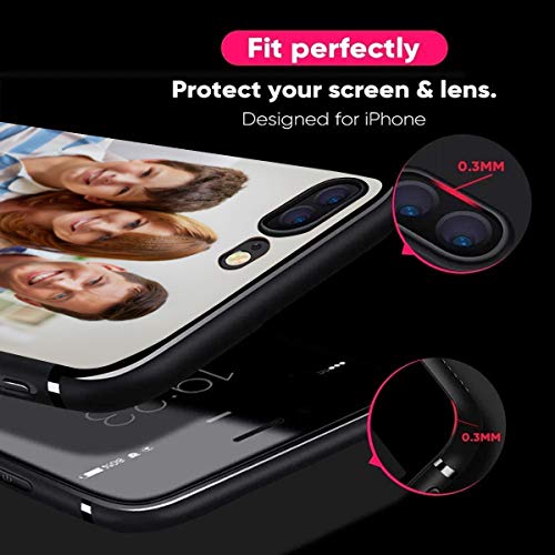 Styletify Custom Phone Case for Oppo Reno 6 Pro 5G,Multi-Picture Collages Personalized Photo Text Case Anti-Scratch Drop Proof Protective Cover Black Soft Candy Case Customized Gift Birthday Xmas J